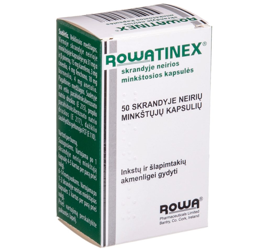 Rowatinex gastro-resistant 50/100 capsules. Genital urinary system ...